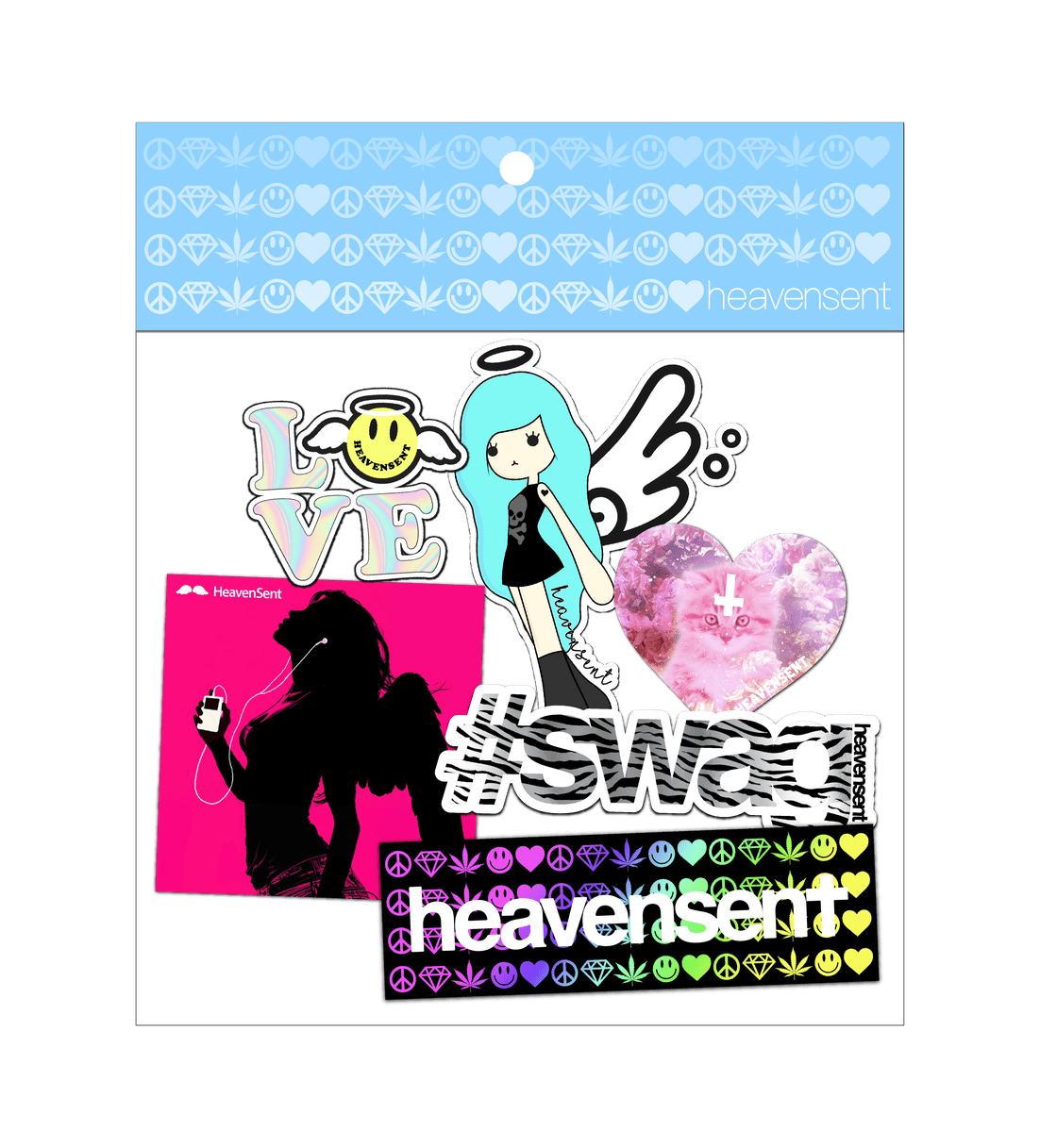 LIVE.LOVE.STICKER PACK – HeavenSent
